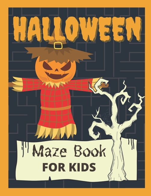 Halloween Books for Kids Halloween Maze Book For Kids: Puzzle Activity ...