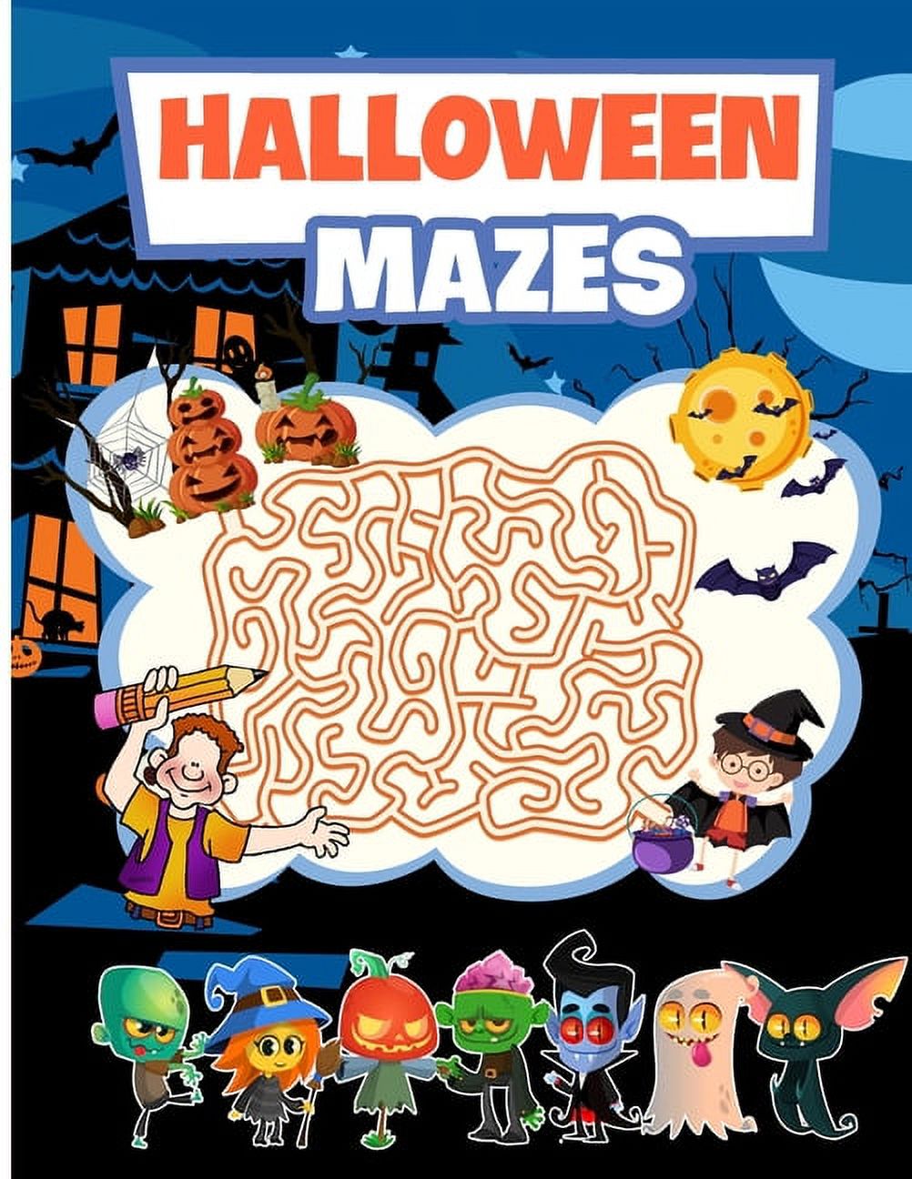 Halloween Mazes : An Halloween Fun Maze Book for Kids, Halloween Mazes ...