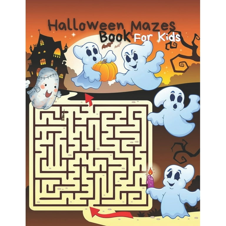 halloween maze coloring pages