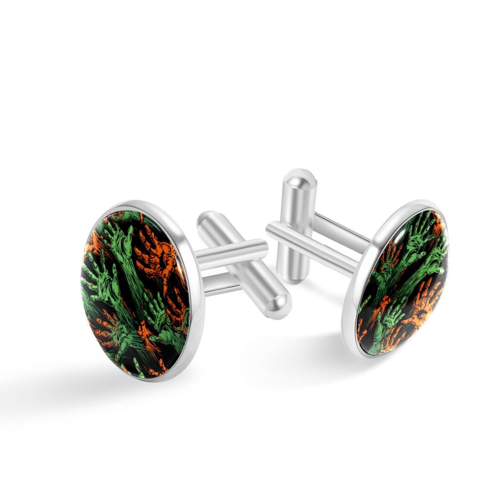 Halloween Men's Cufflink Set in Stainless Steel for Formal Attire and ...