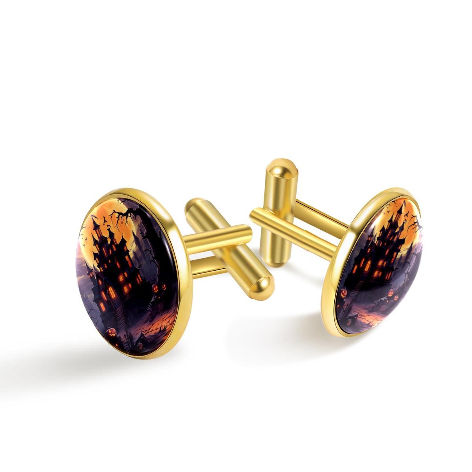 Halloween Men's Cufflink Sets for Formal Attire, Made of Stainless ...