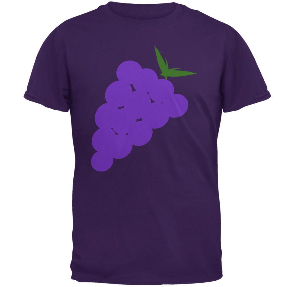 Halloween Men's Purple Grape Costume Short Sleeve Graphic Tee - Walmart.com