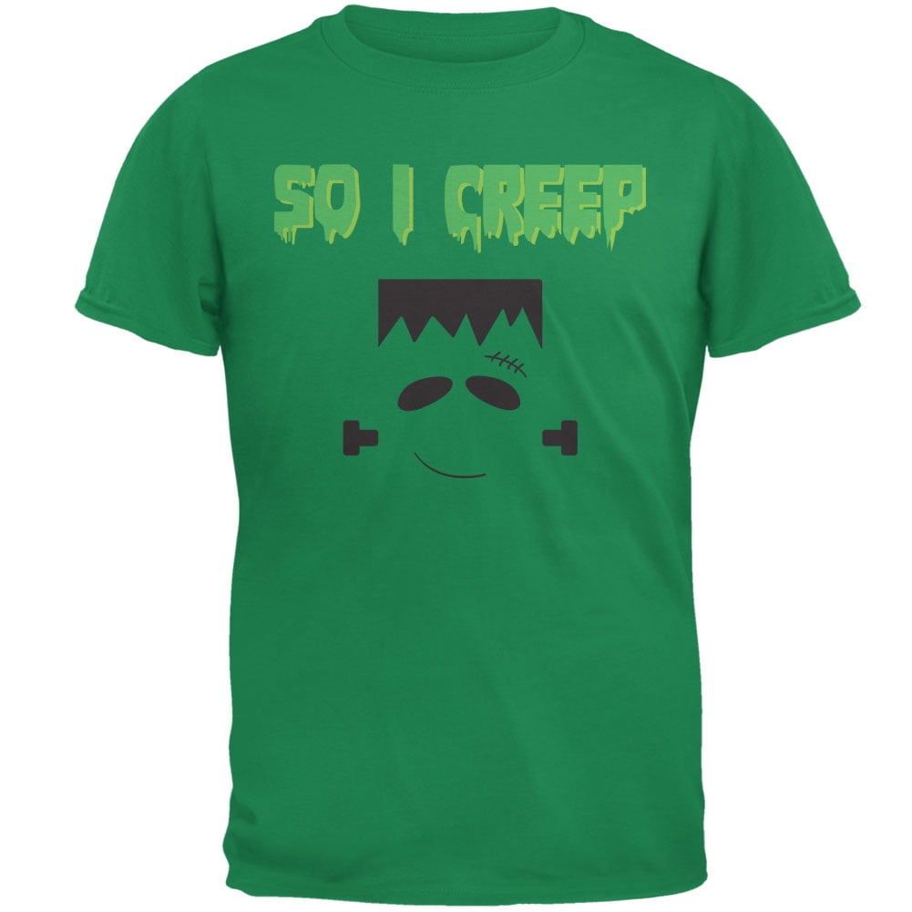 Halloween Men's So I Creep Frankenstein Short Sleeve Graphic Tee ...
