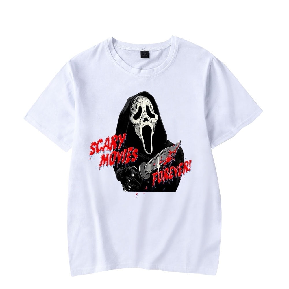 Halloween Merch Horror Movie Scream Ghostface T-shirt Unisex Summer ...