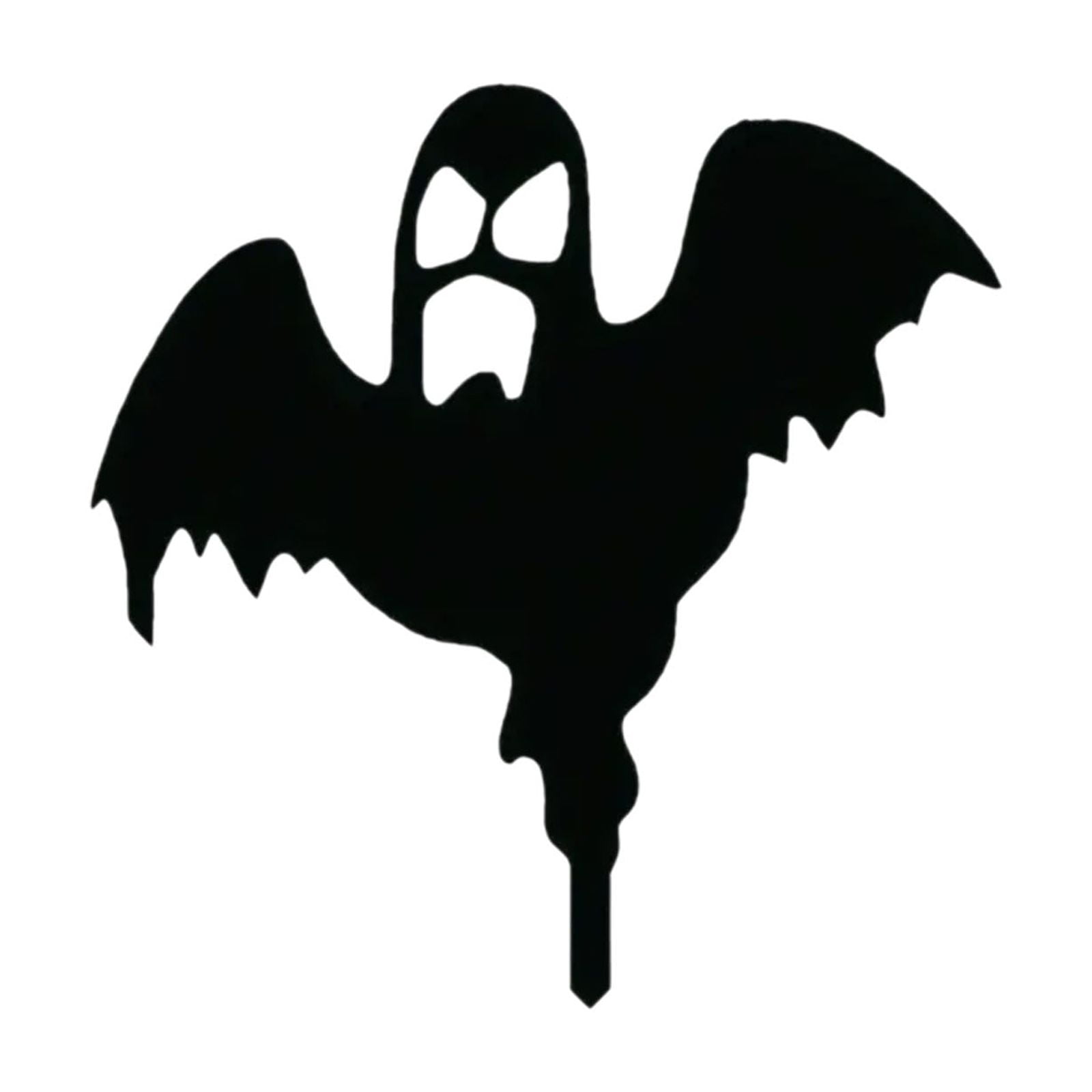 Halloween Metal Black Bat Decor Halloween Yard Lawn Stakes Garden Scare ...