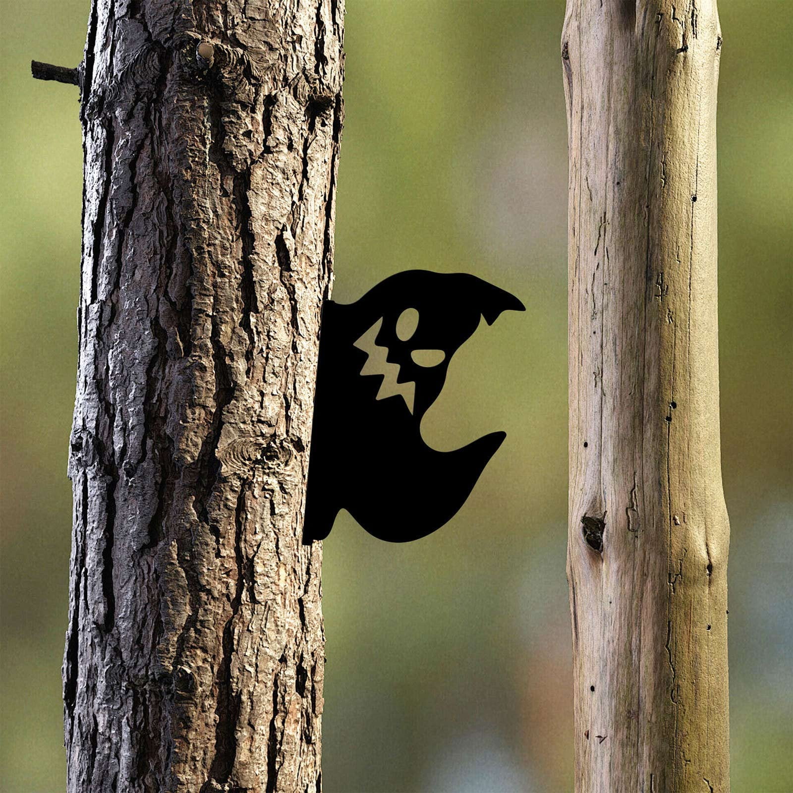 Halloween Metal Outdoor Garden Decor, Iron Silhouette Craft Pendant ...
