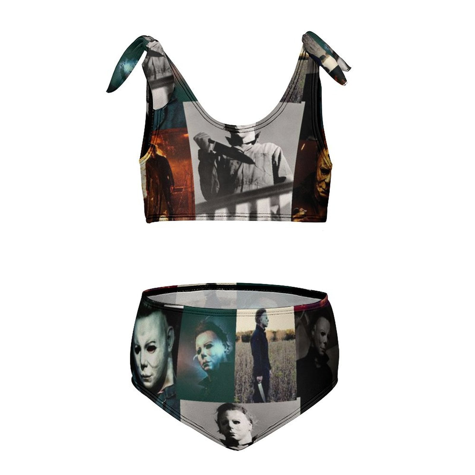 Halloween Michael Myers Kid's Swimwear Two Piece Swimsuit Summer Beach ...