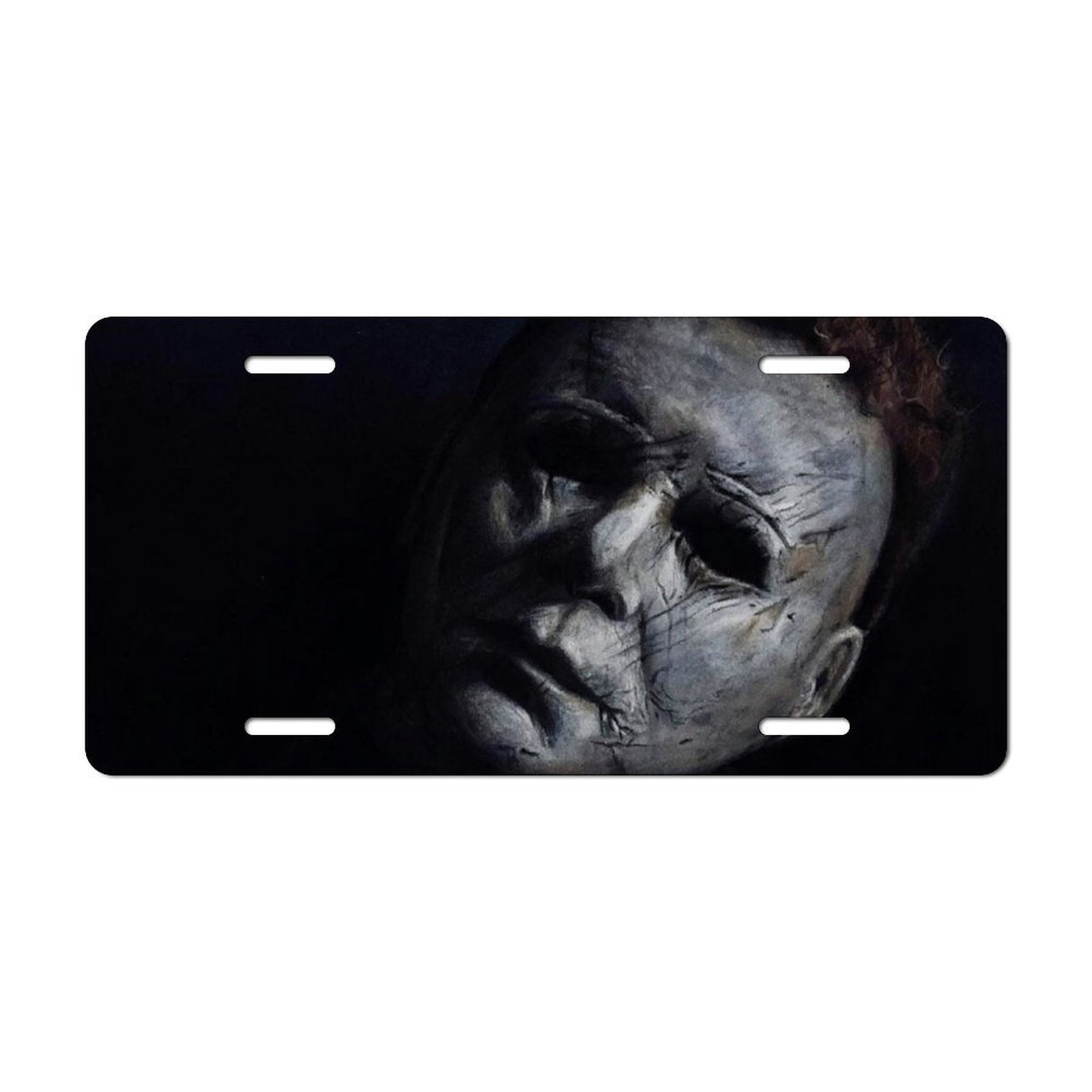 Halloween Michael Myers License Plate Cover Aluminum For Various Car ...