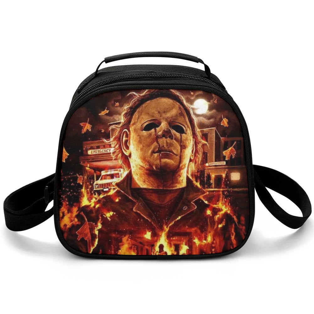Halloween Michael Myers Poster Insulated Lunch Bag Portable Lunch Box ...