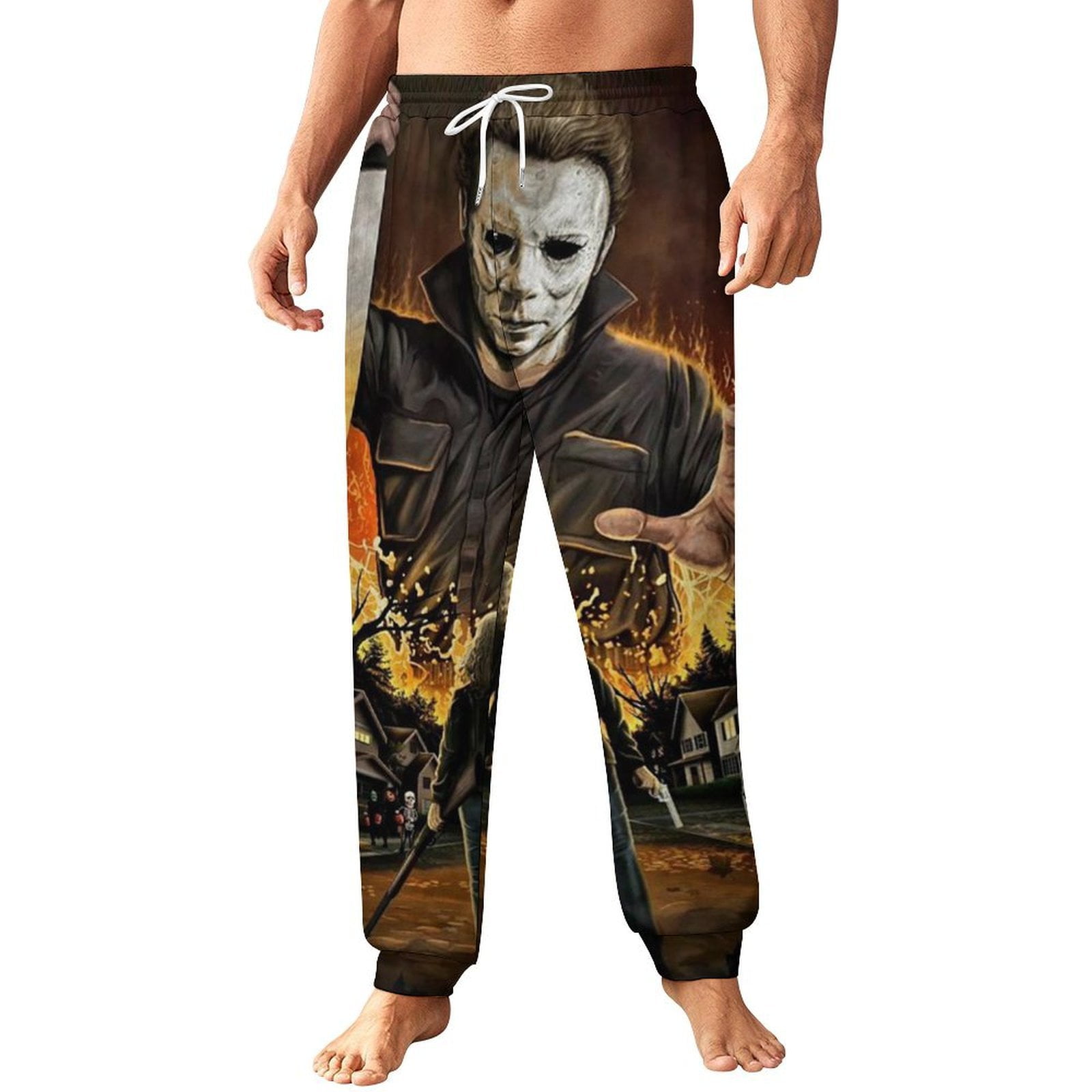 Halloween Michael Myers Poster Men's Sweatpants Trousers 3D Printed ...
