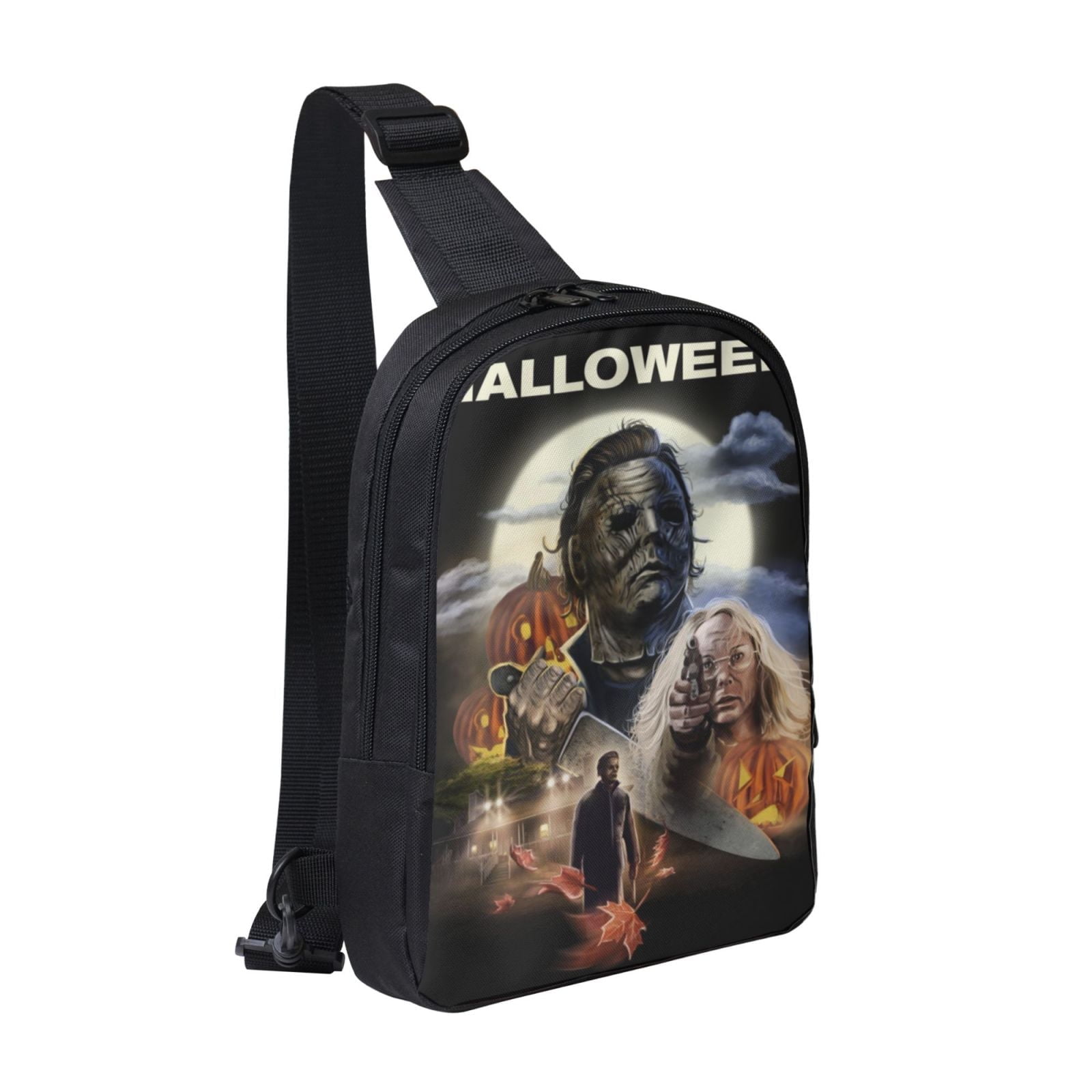 Halloween Michael Myers Scary Chest Bags For Women Men Teen Sling Bag ...