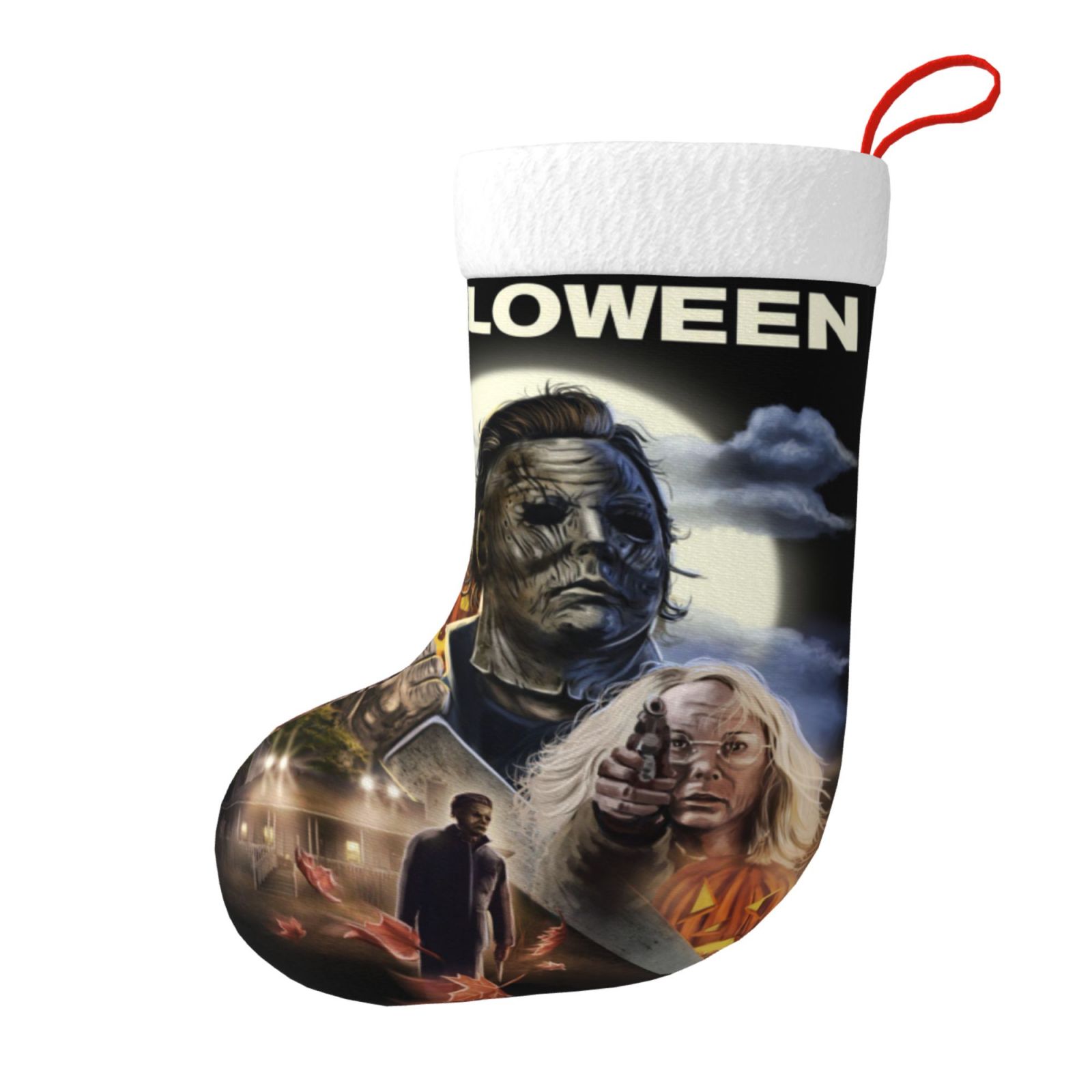 Halloween Michael Myers Scary Christmas Stocking Xmas Candy Gift Bag ...