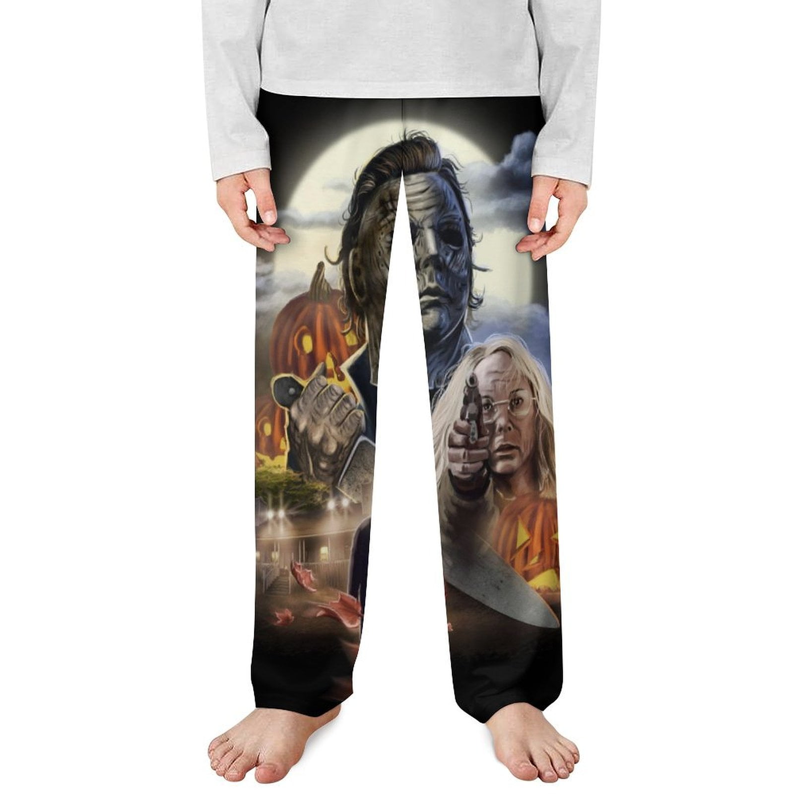 Halloween Michael Myers Scary Comfy Pajamas For Kids Cozy Lounge ...