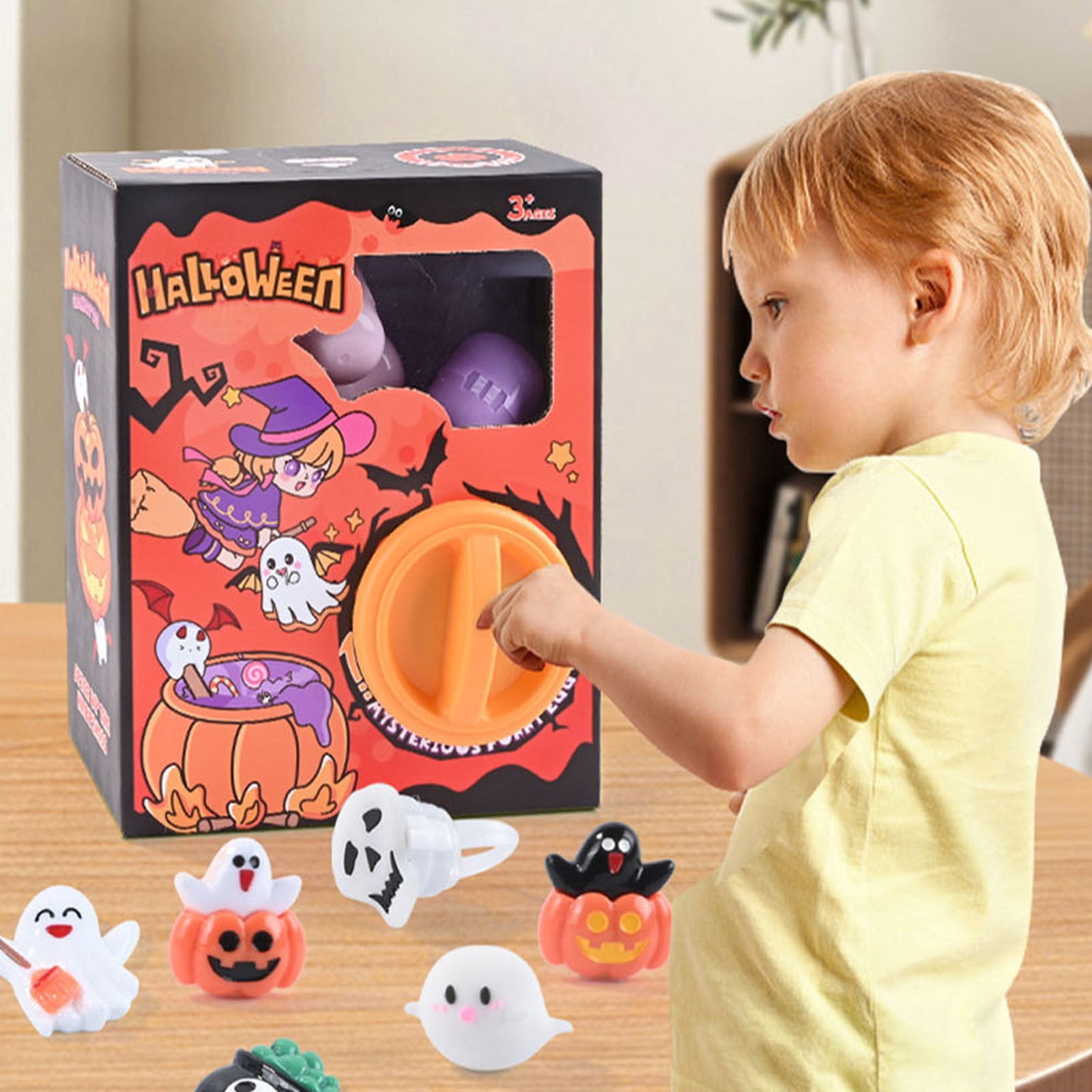 Halloween Mini Capsule Toy Machines, Portable Funny Stress Relief Toys ...