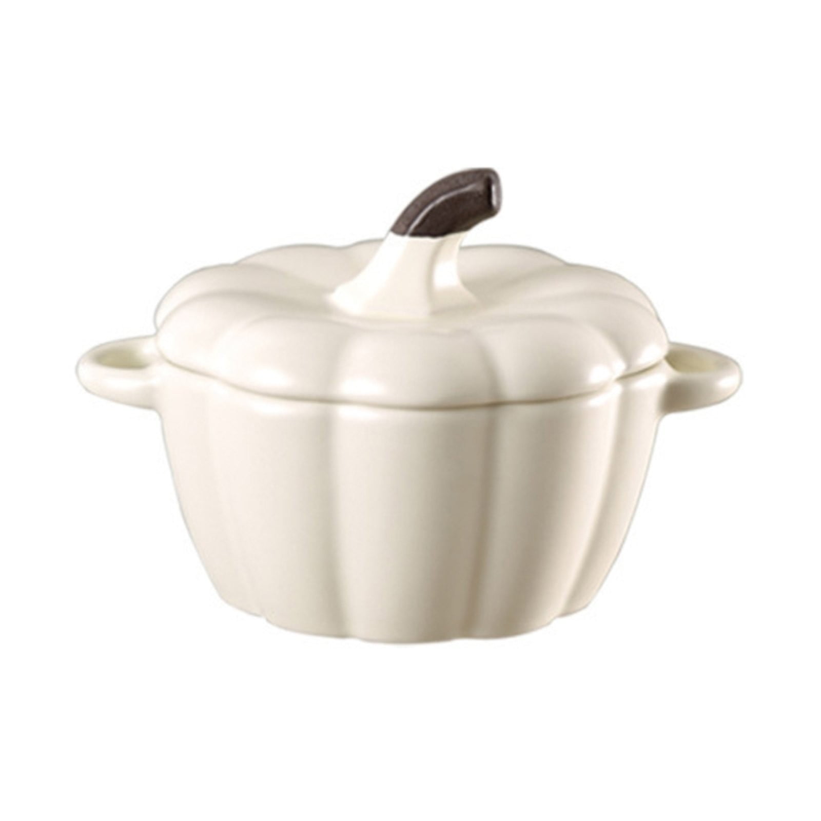 Halloween Mini Ceramic Pumpkin Soup Bowl with Lid，Cute Small Pumpkin ...