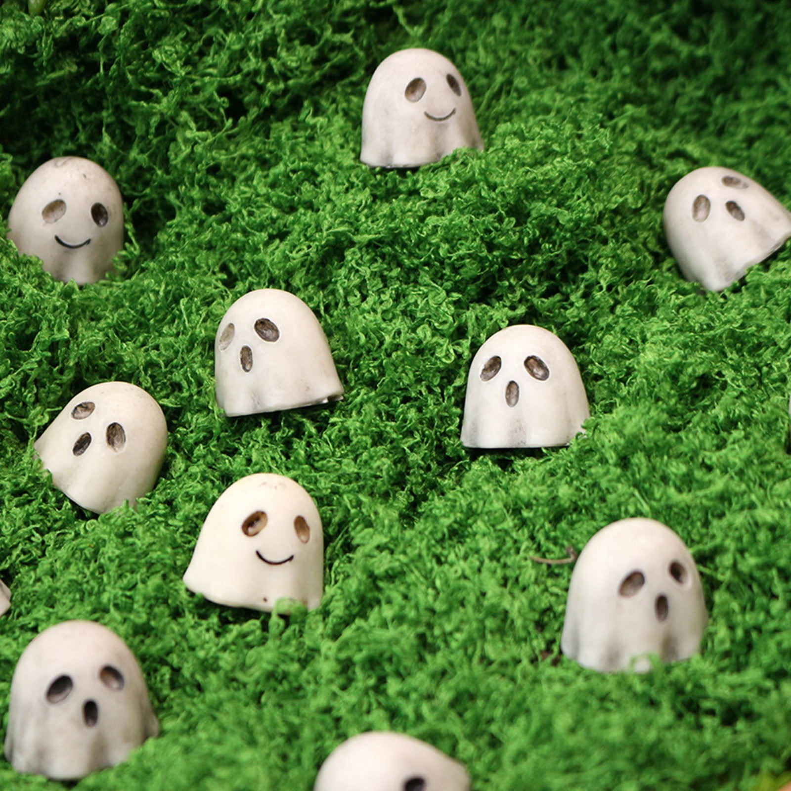 Halloween Mini Ghost Decorations Set, 20 Pieces Cute Felt Ghosts with ...