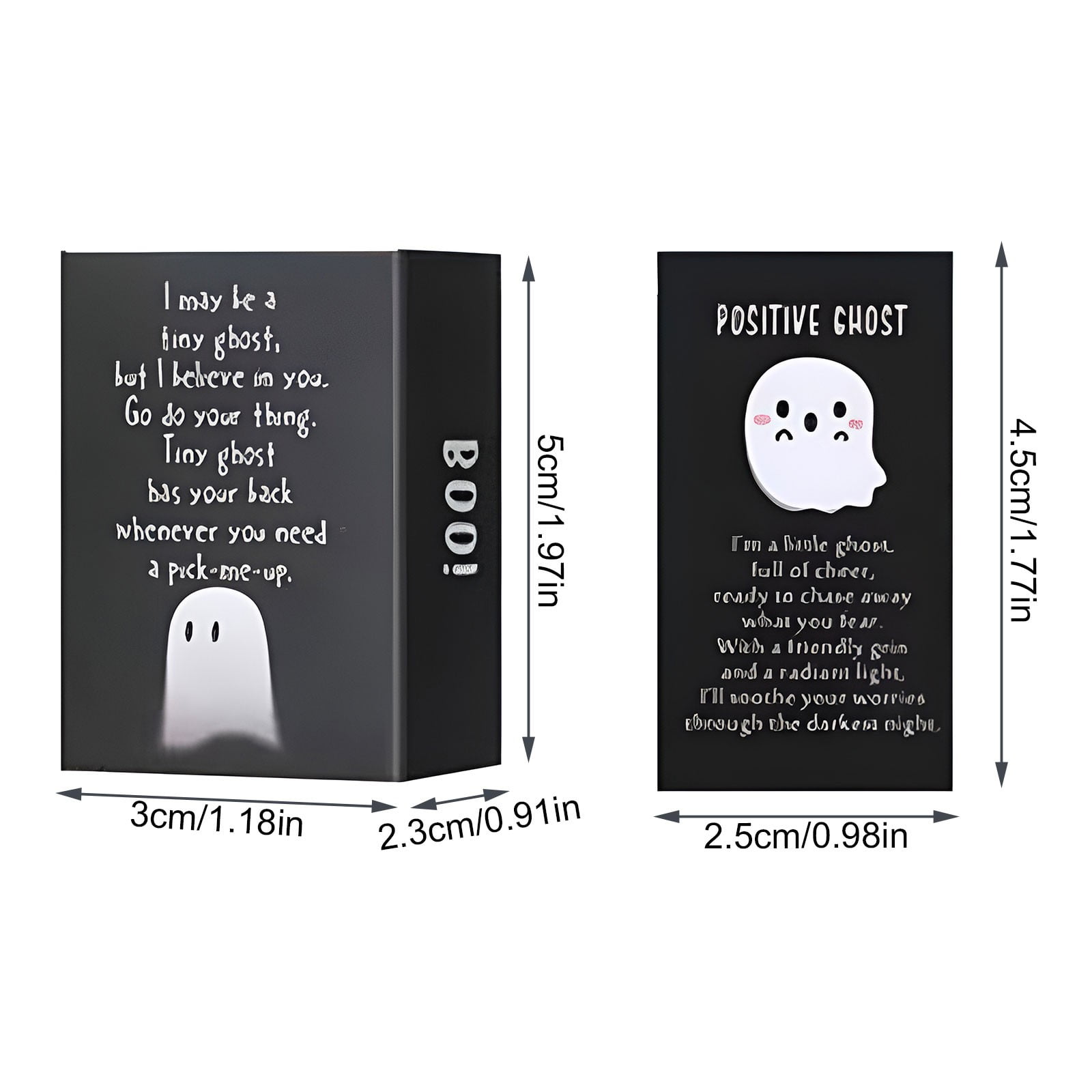 Halloween Mini Ghost Figures with Box, Glow in The Dark Luminous Ghost ...
