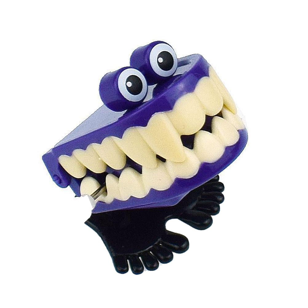 Halloween Mini Wind up Chattering Teeth Funny Walking Gift Gag Toys ...