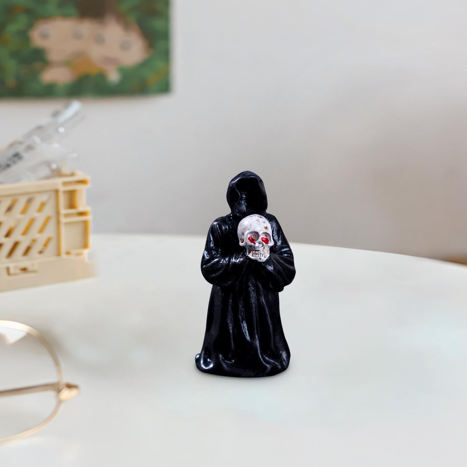 Halloween Miniature Figurine Set - Spooky Resin Tabletop Decor for ...