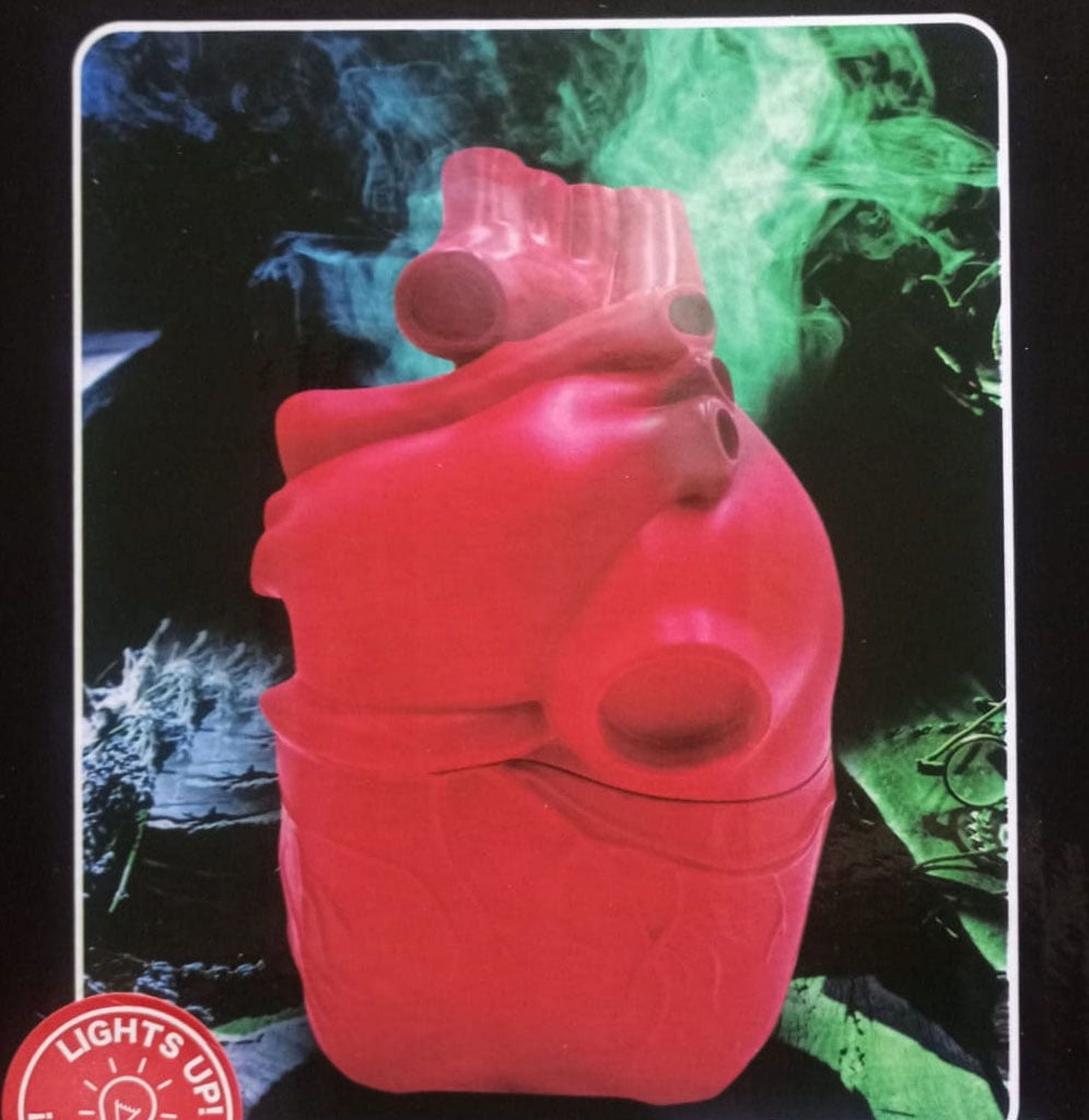Halloween Mist Maker Fogger Mister Heart Shaped Red Lights Up - Walmart.com
