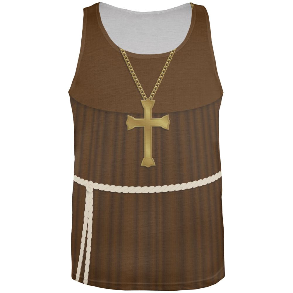 Halloween Monk Edwardian Costume All Over Adult Tank Top - Walmart.com