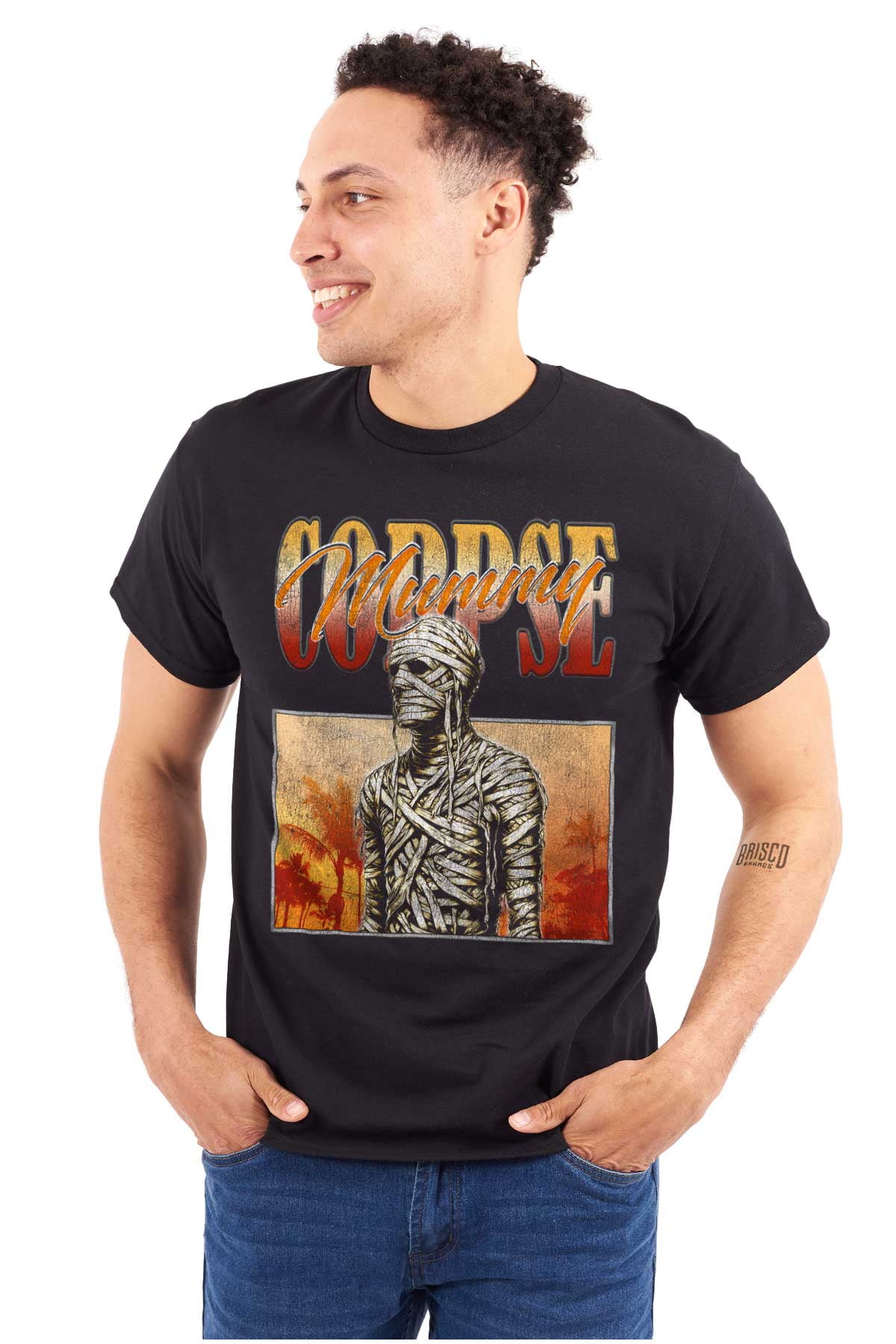 Halloween Monster Corpse Mummy Plus Size Crewneck Graphic Tee Shirt ...