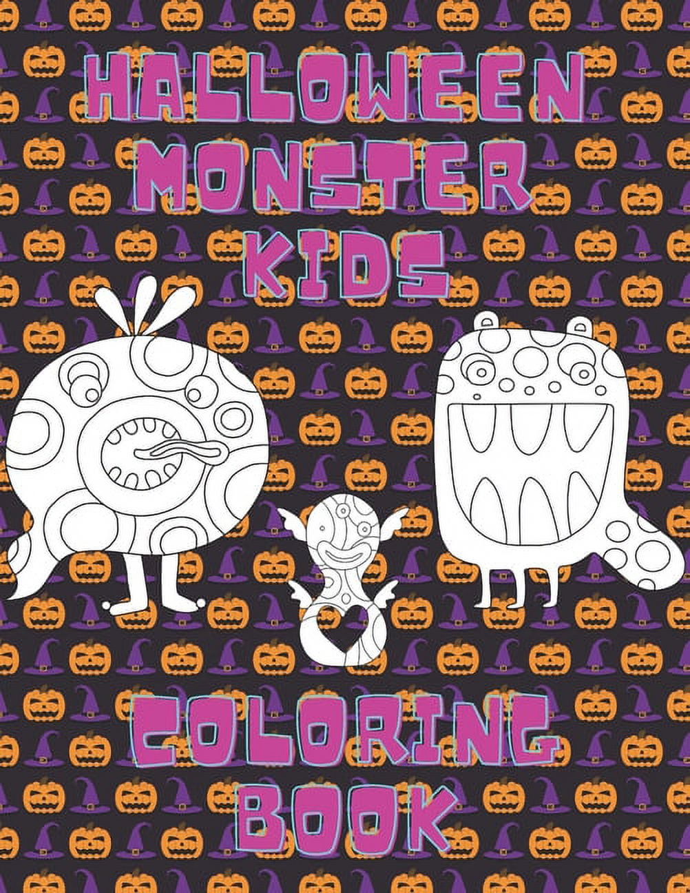 Halloween Monster Kids Coloring Book: Relaxing Coloring Book For Kids ...