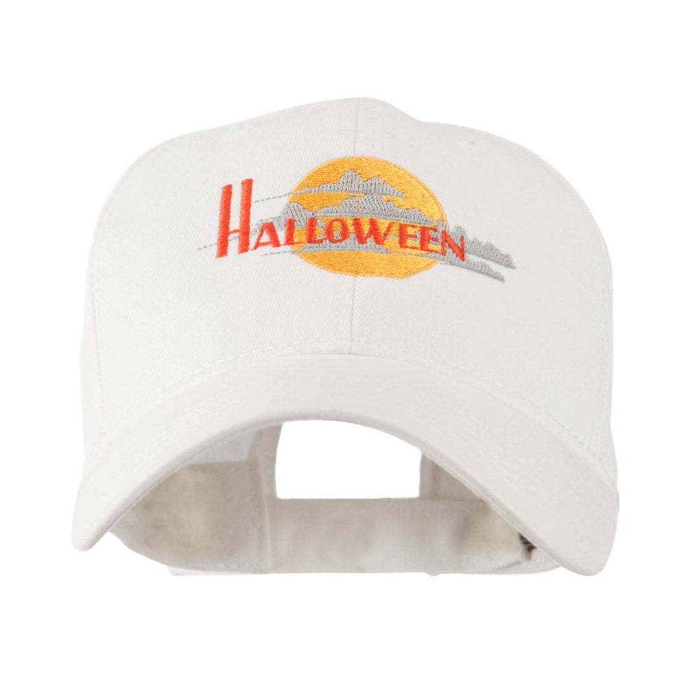 Halloween Moon Embroidered Cap - White OSFM - Walmart.com