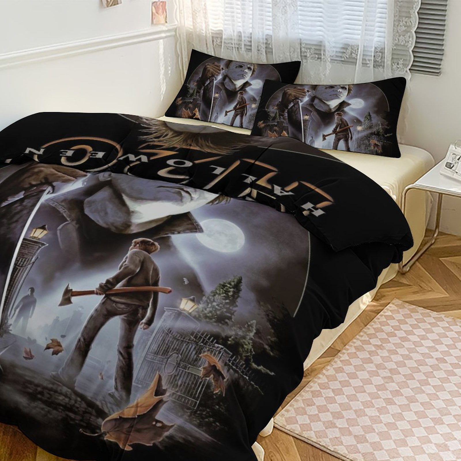 Halloween Movie 2 Michael Myers 3 Pieces Bedding Sets Double Sided ...