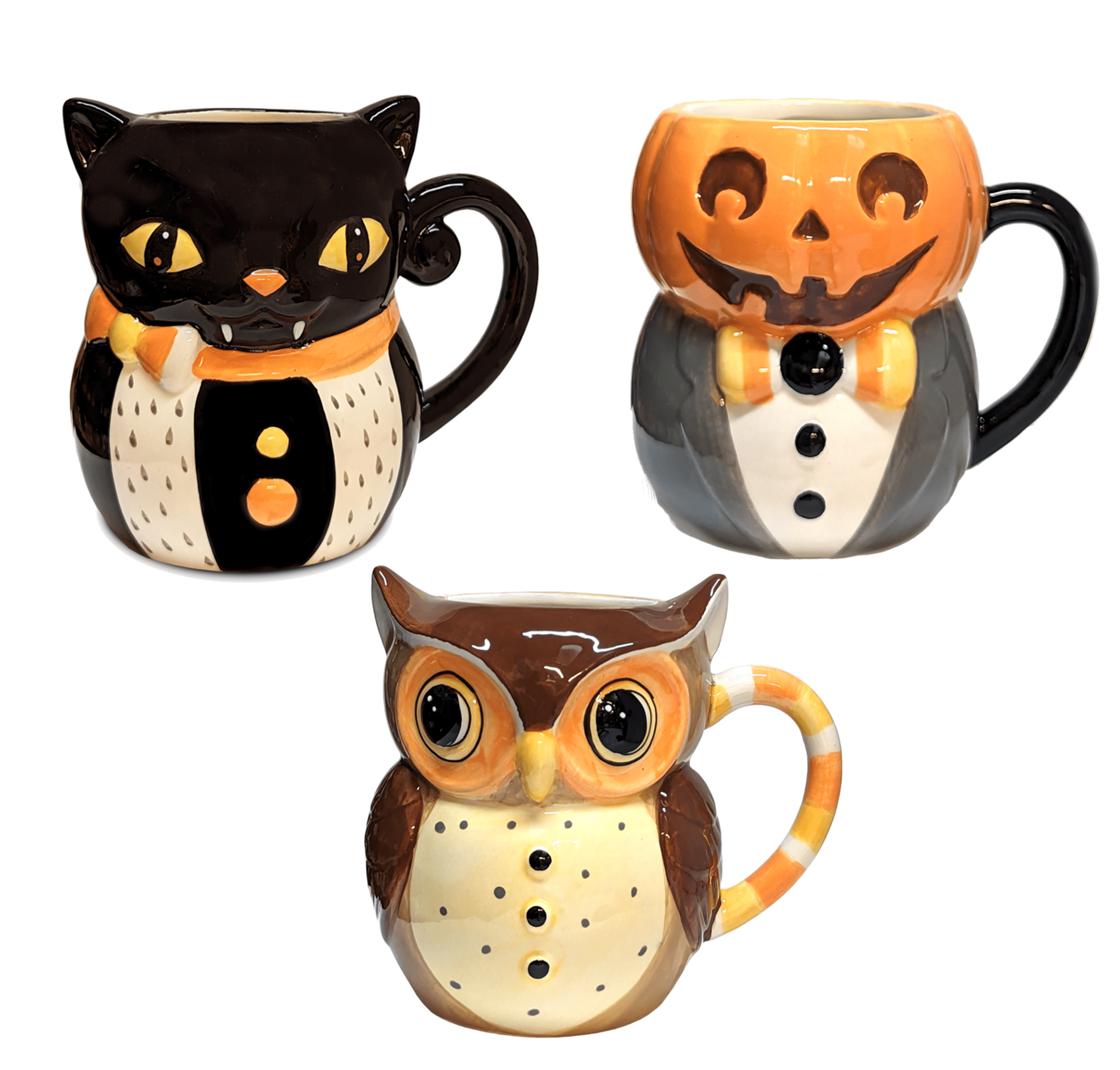 The Accent Shop Halloween Coffee Mugs, Set of 3 - Walmart.com