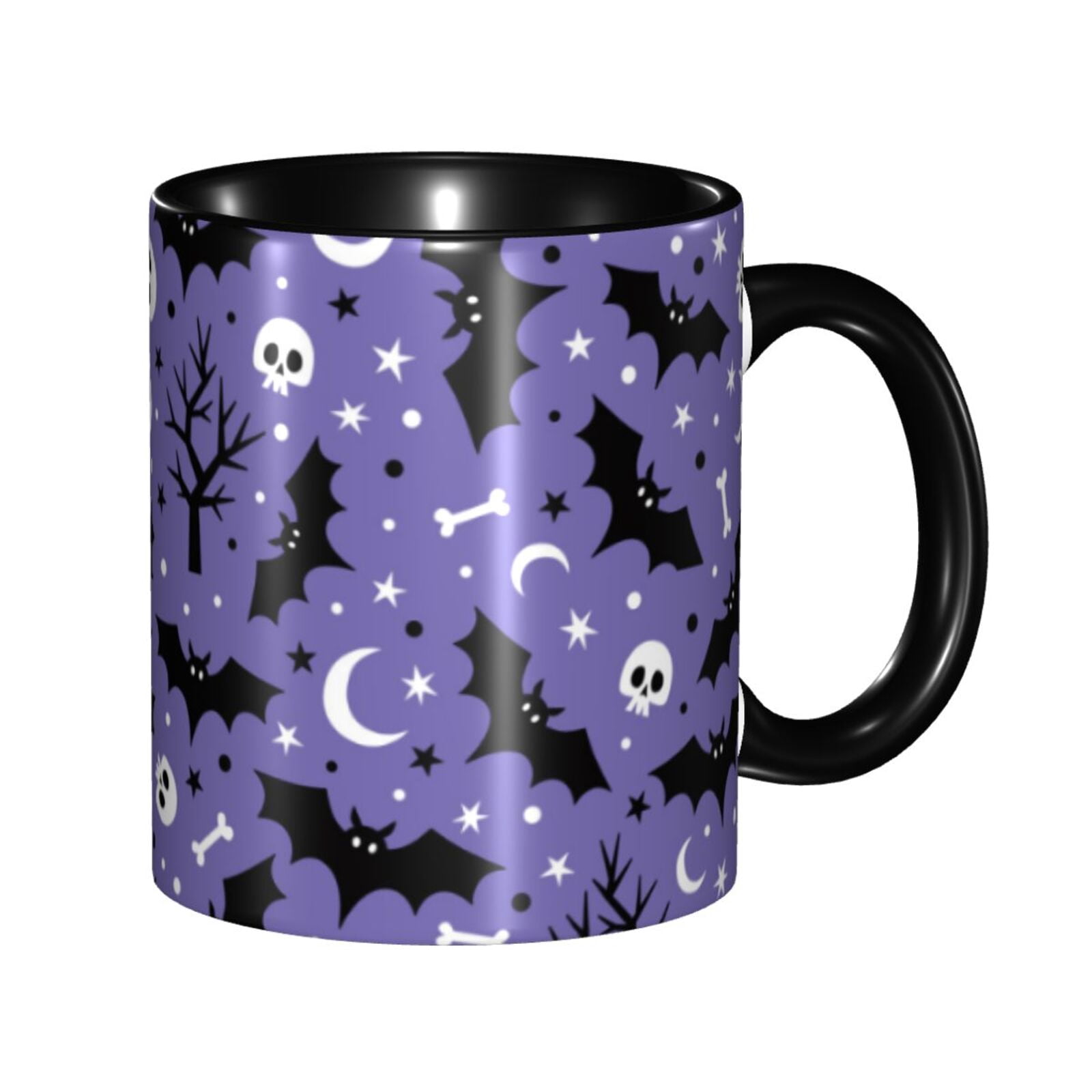 Halloween Mugs - halloween bat skull Ceramic Coffee Mug, Tea Coffee ...