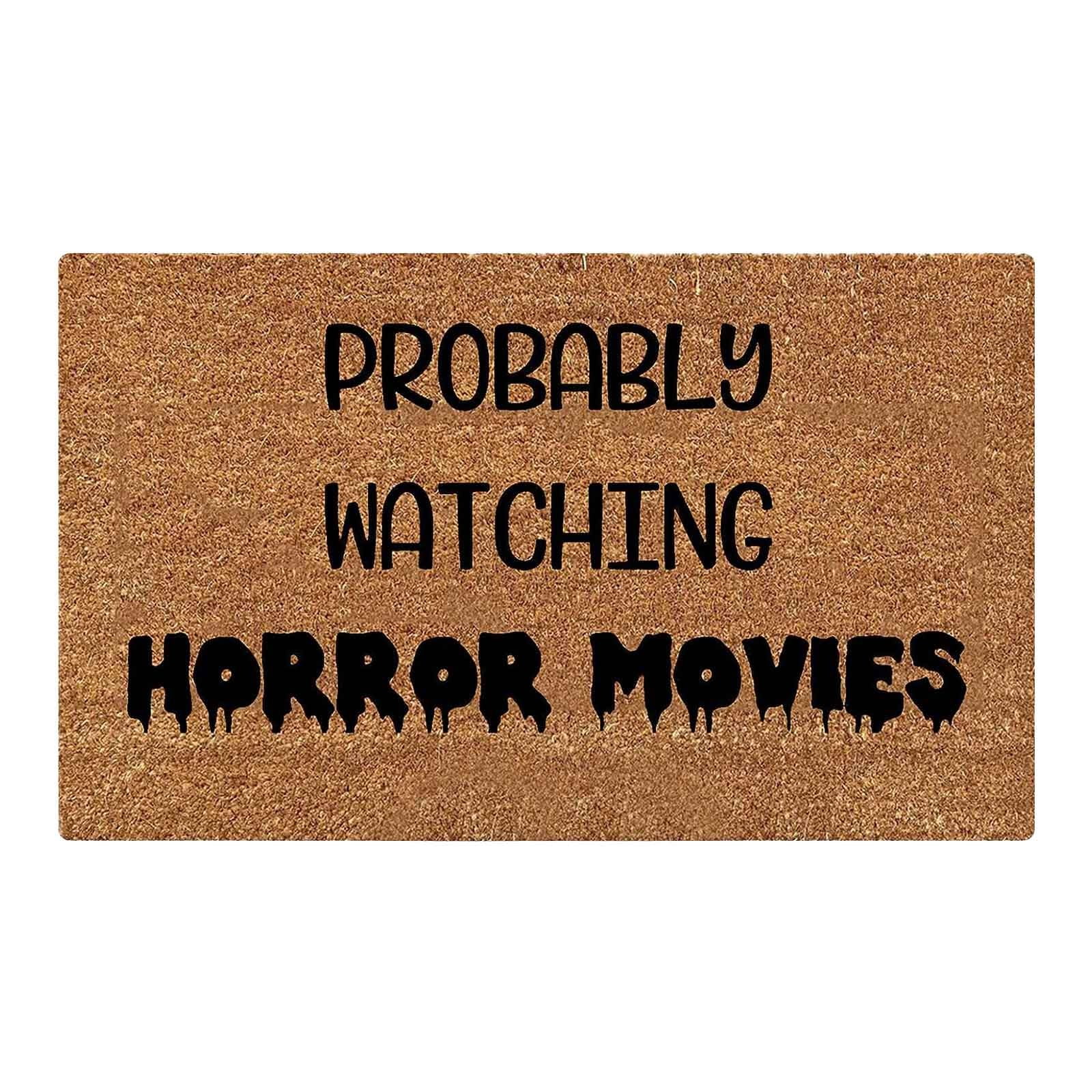 Halloween Natural Coir Doormat Horror Movies Halloween Door Mat Non ...