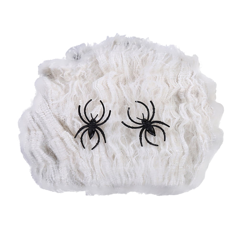 Halloween New Plastic Spider Cotton Web Decoration Props Bar Haunted ...