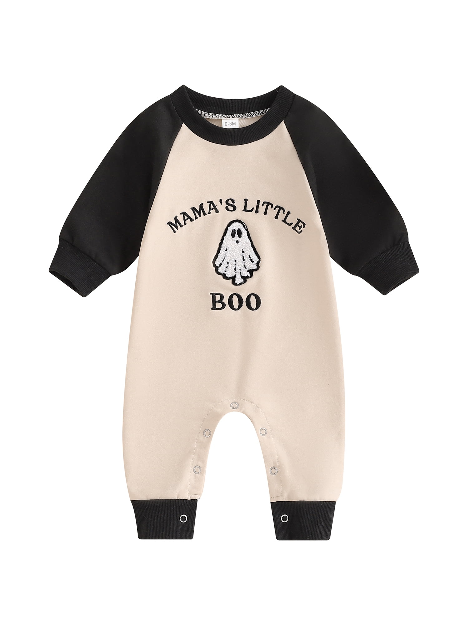 Halloween Newborn Baby Boys Girl Outfits Ghost Pumpkin Long Sleeve One Piece Jumpsuit Romper ...