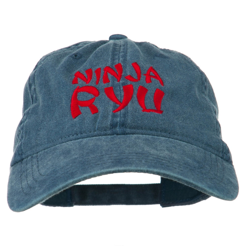 Halloween Ninja RYU Embroidered Washed Cap - Navy OSFM - Walmart.com