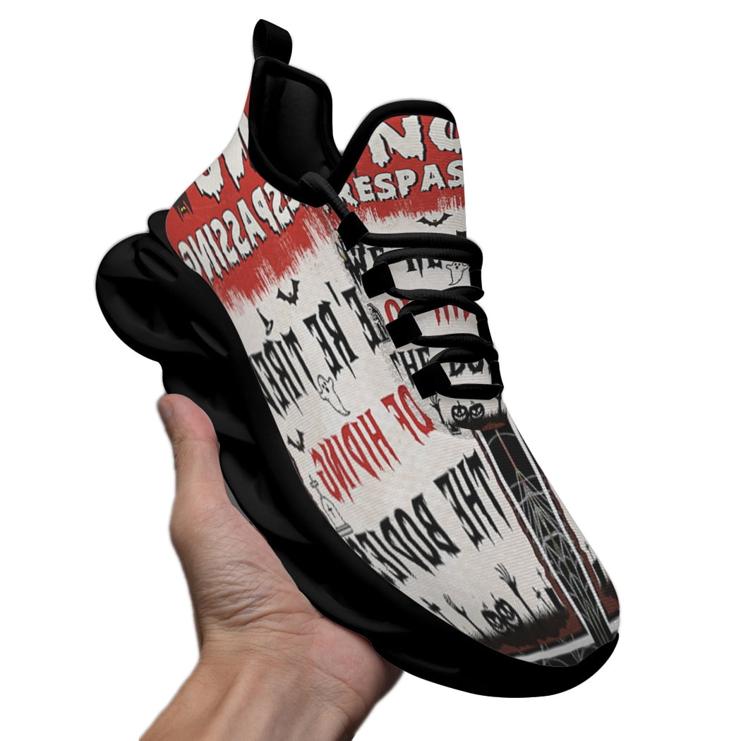 Halloween No Trespassing We are Tired Of Hiding The Bodies Shoes ...