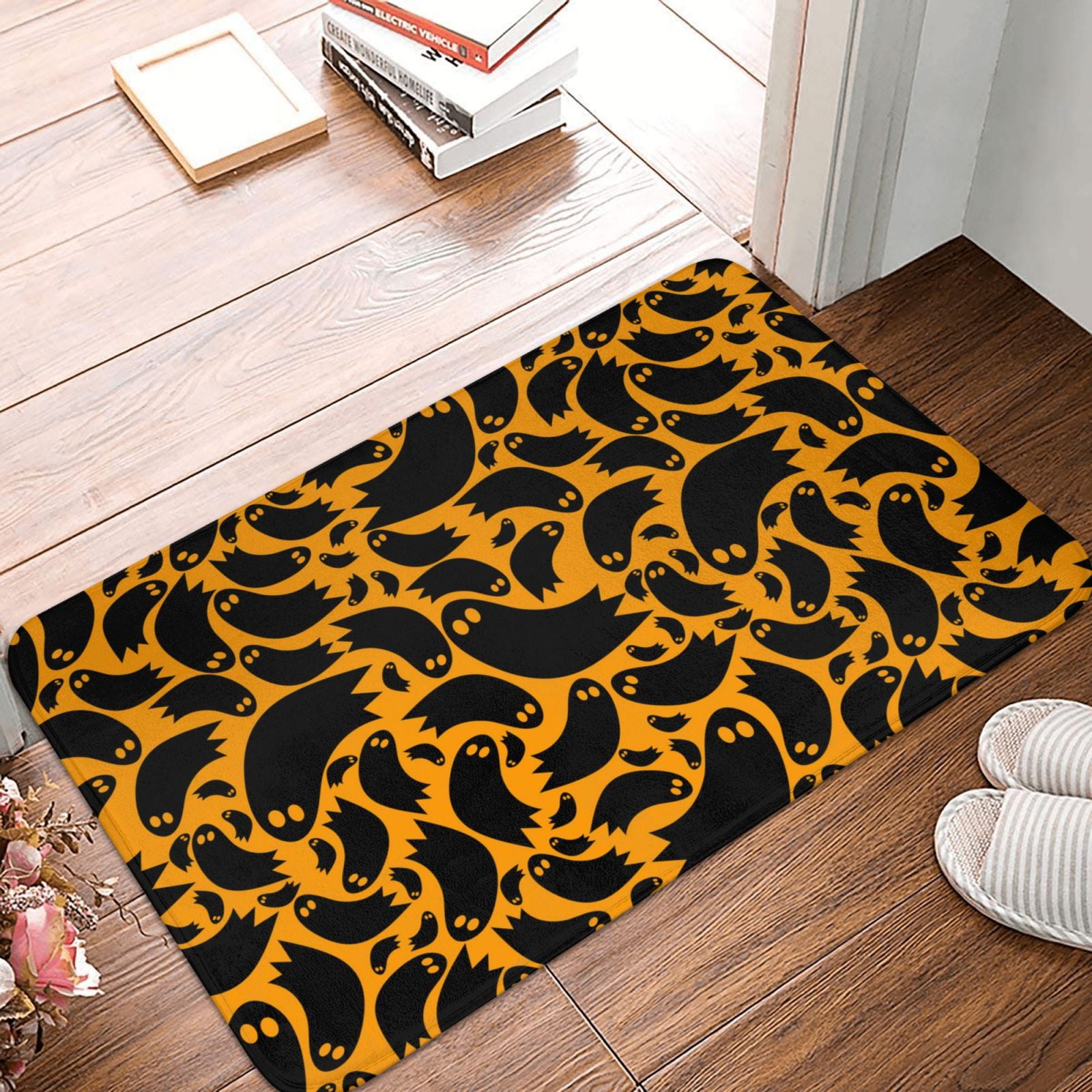 Halloween Non Slip Door Mat, halloween ghost Pattern Halloween Decor ...