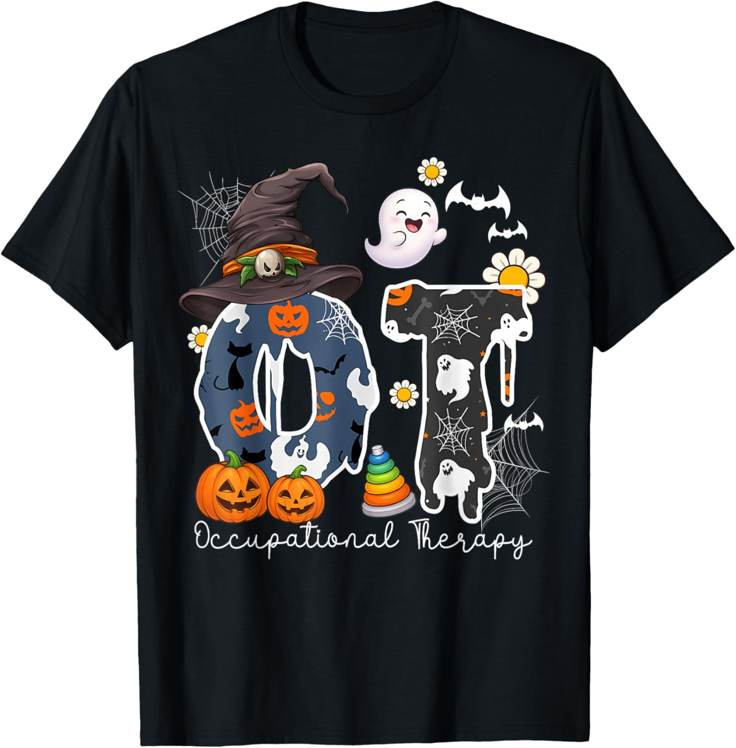 Halloween Occupational Therapy Ghost Spooky Nurse OT Men T-Shirt Tee ...