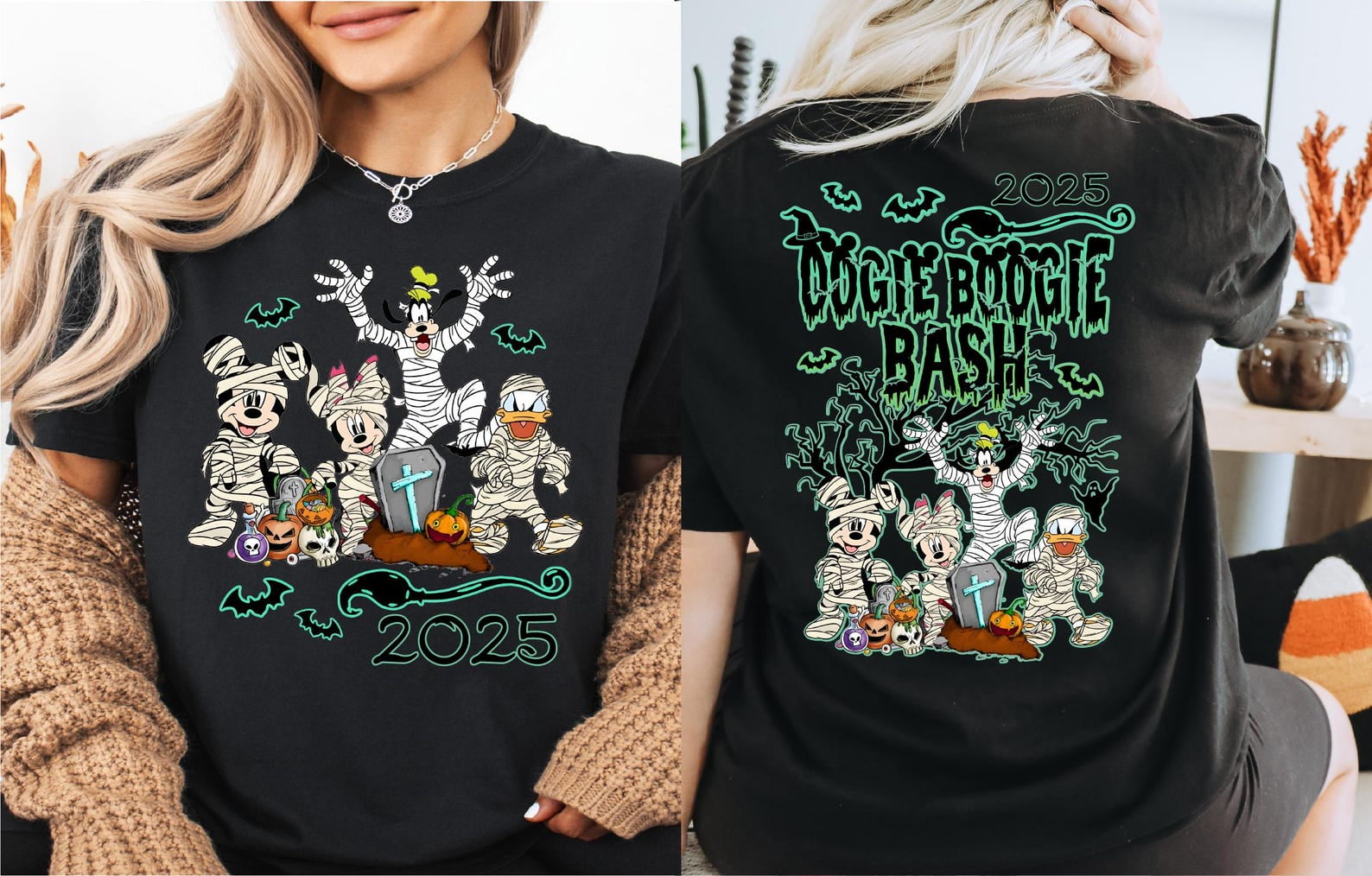 Halloween Oogie Boogie Bash 2025 Shirt, Disney Halloween Mickey&Co T-Shirt, The Nightmare Before ...