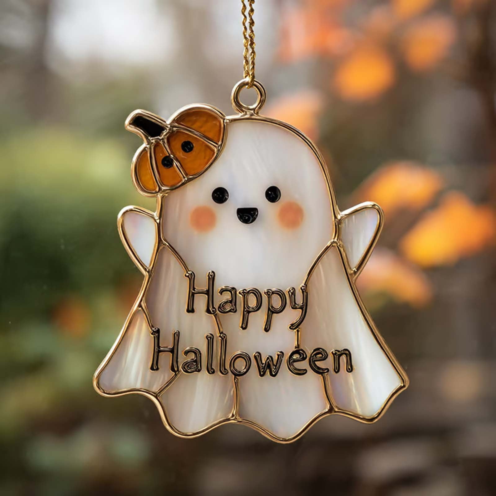 Halloween Ornament under $5! Yannianjz Halloween Spooky Ghost Acrylic ...