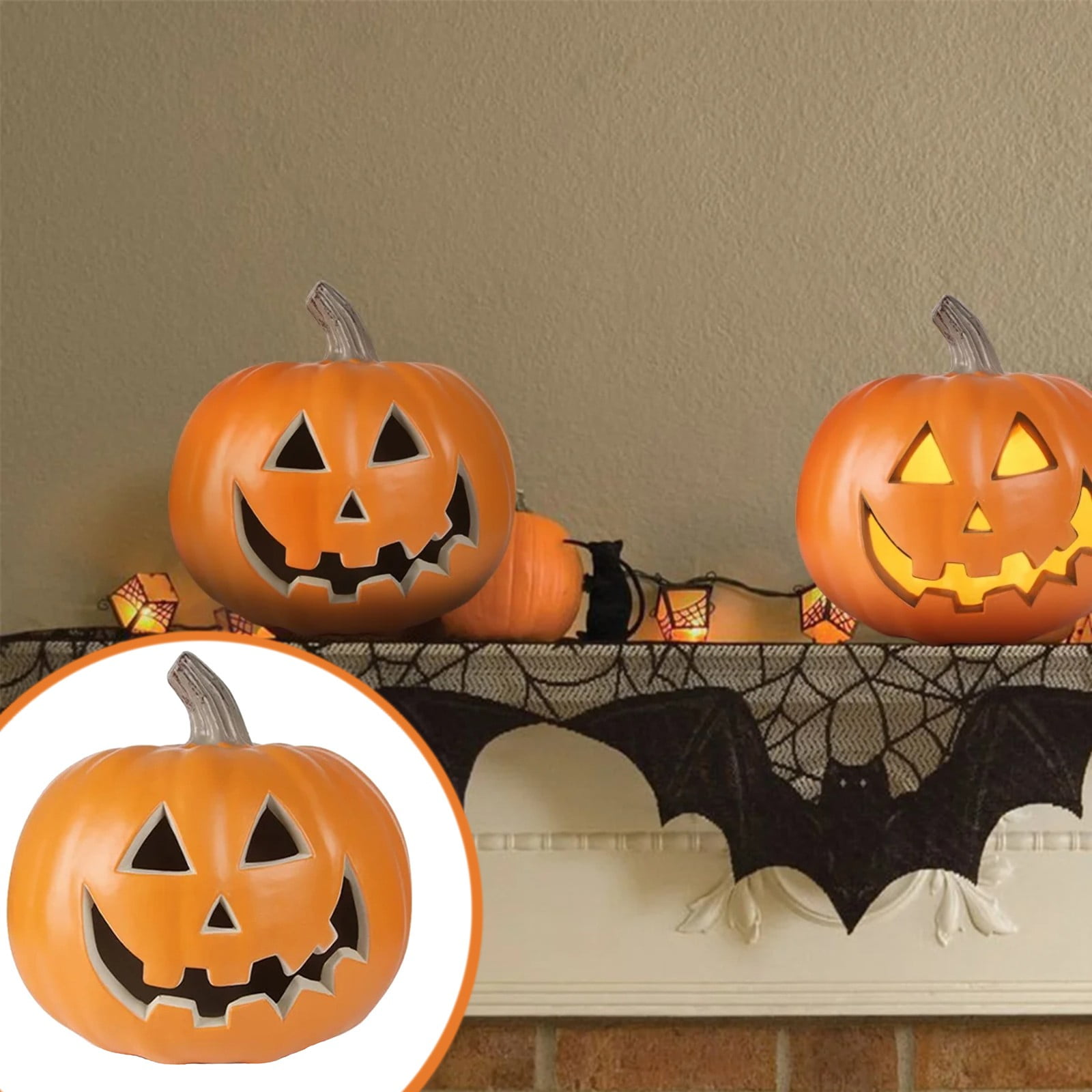 Halloween Ornament Decorations - Holiday Decor LED Scene Layout Home ...