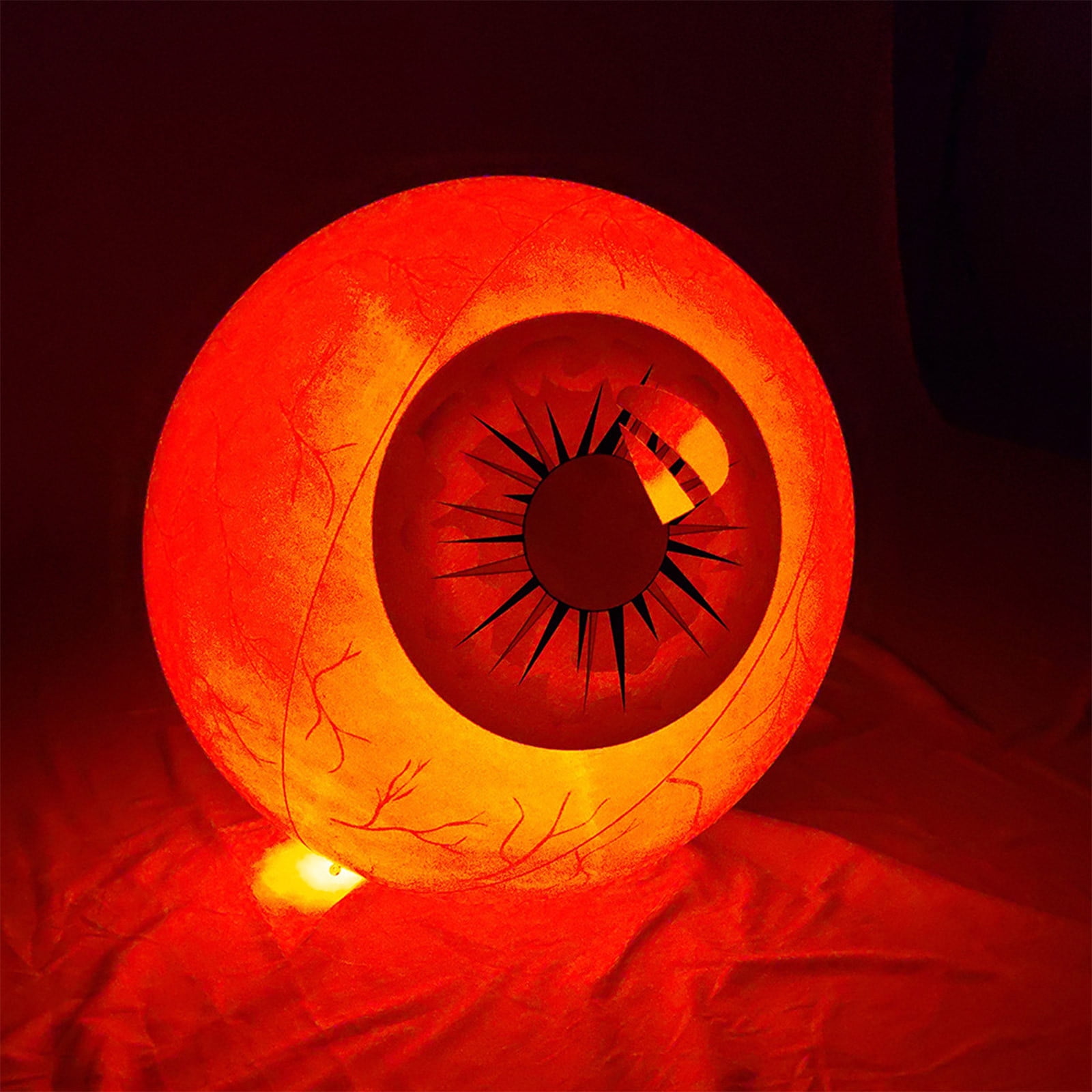 Halloween Outdoor Decorations Giant Inflatable Eye Balls 24IN, LED ...