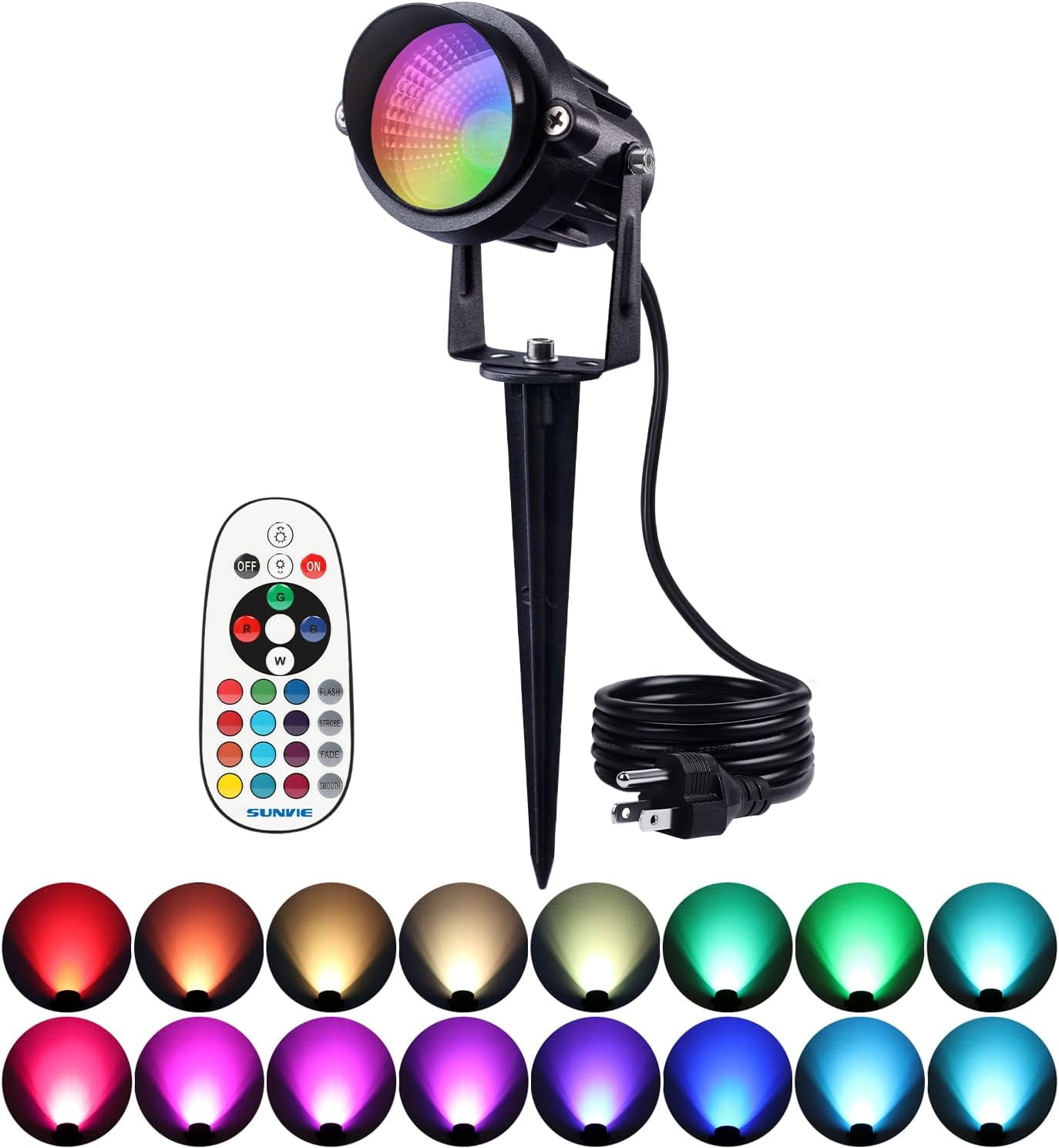 Halloween Outdoor Spotlight 12W LED Landscape Spotlights 120V Color ...