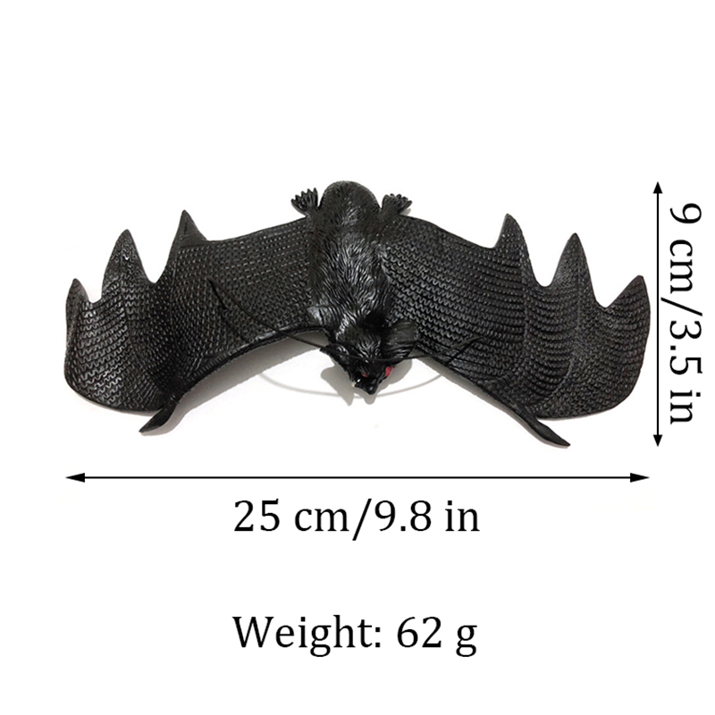 Halloween Oversized Bat Simulation Animal Rubber Bat 3D Party ...