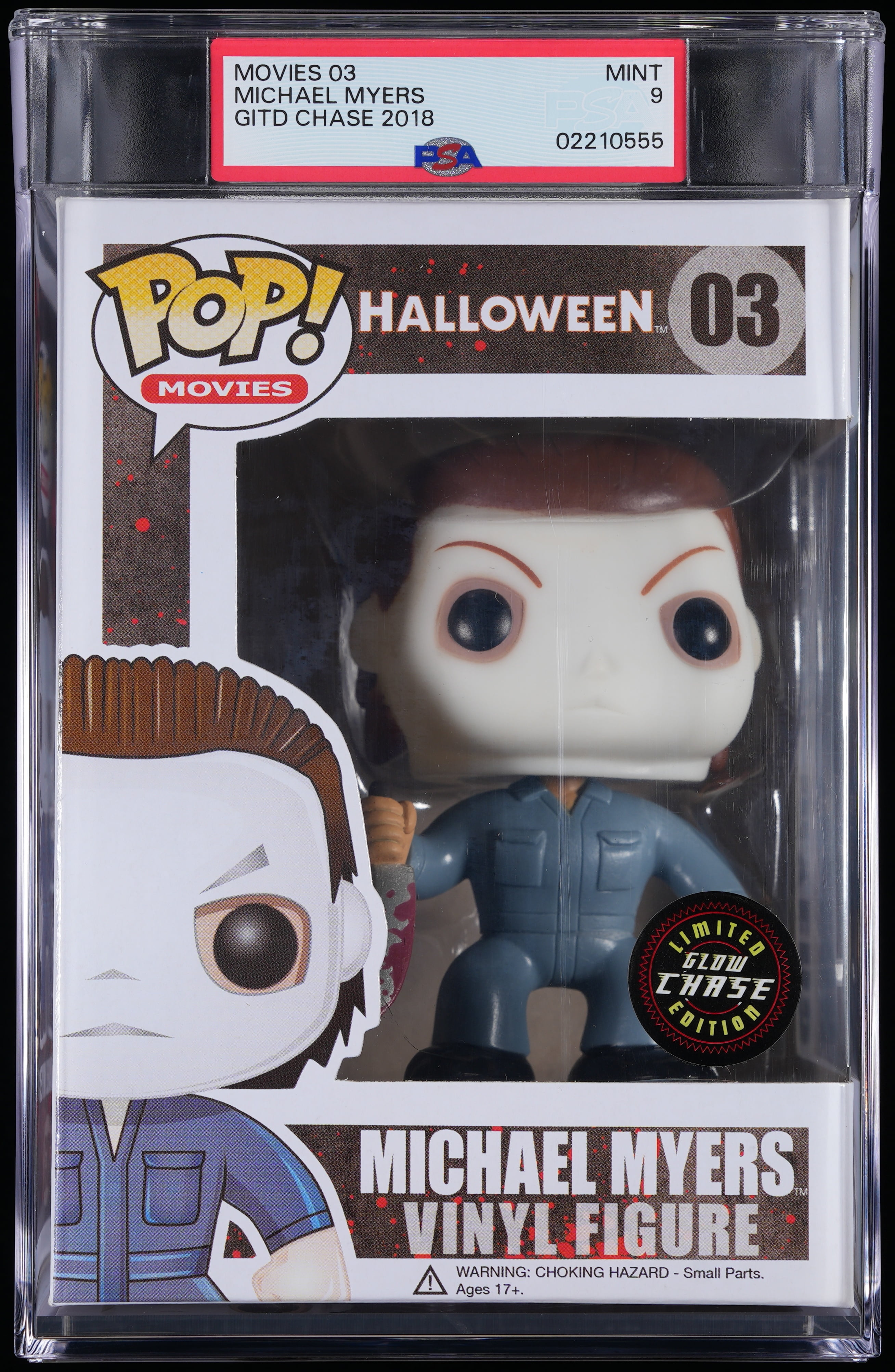 Halloween, PSA Graded 9 MINT, Michael Myers (GITD Chase) Collectible ...
