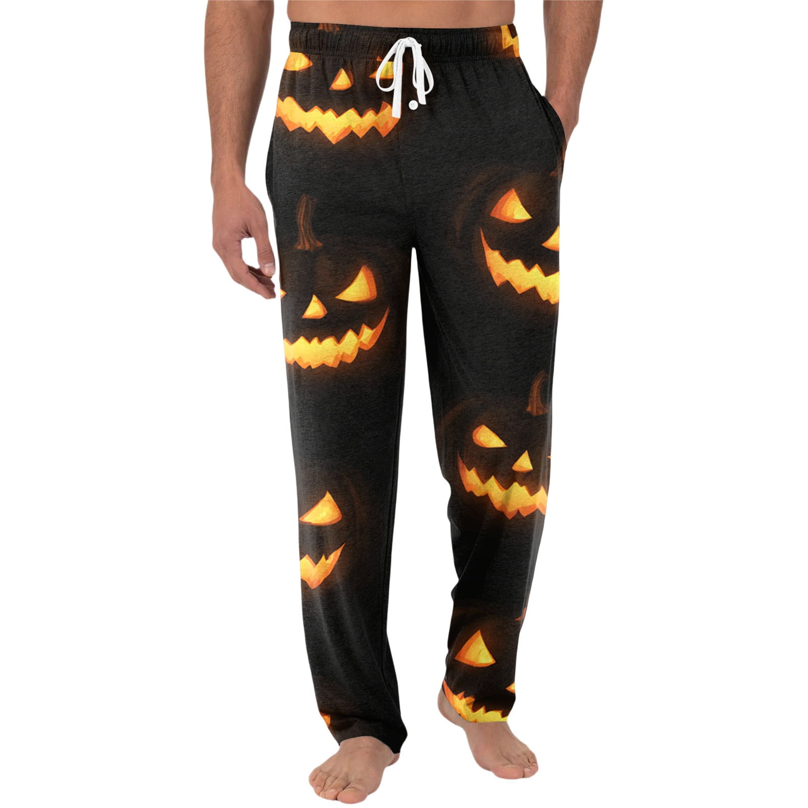Halloween Pajama Pants, Pajama Pants for Men With Halloween Jack ...
