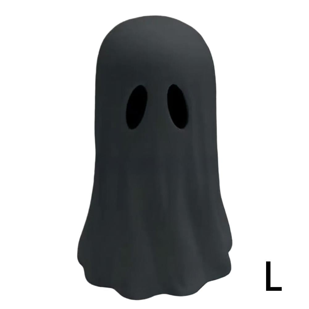 Halloween Paper Mache Ghost Decoration 11 Inch - Spooky Yet Cute White ...