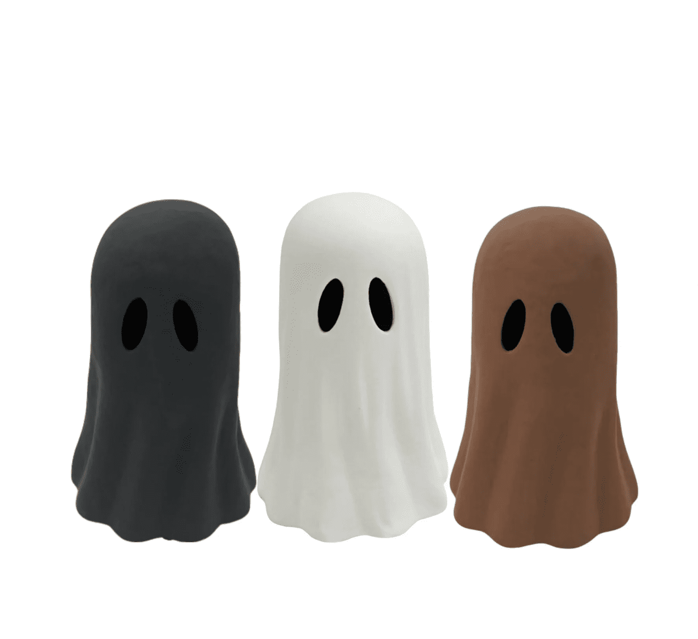 Halloween Paper Mache Ghost Tabletop Decorations – Indoor Resin Statues ...