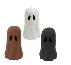 Halloween Paper Mache Ghost Tabletop Decorations –Spooky Ghost Statue ...