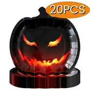 Black Bats Halloween Paper Plates, 9in, 8ct - Walmart.com